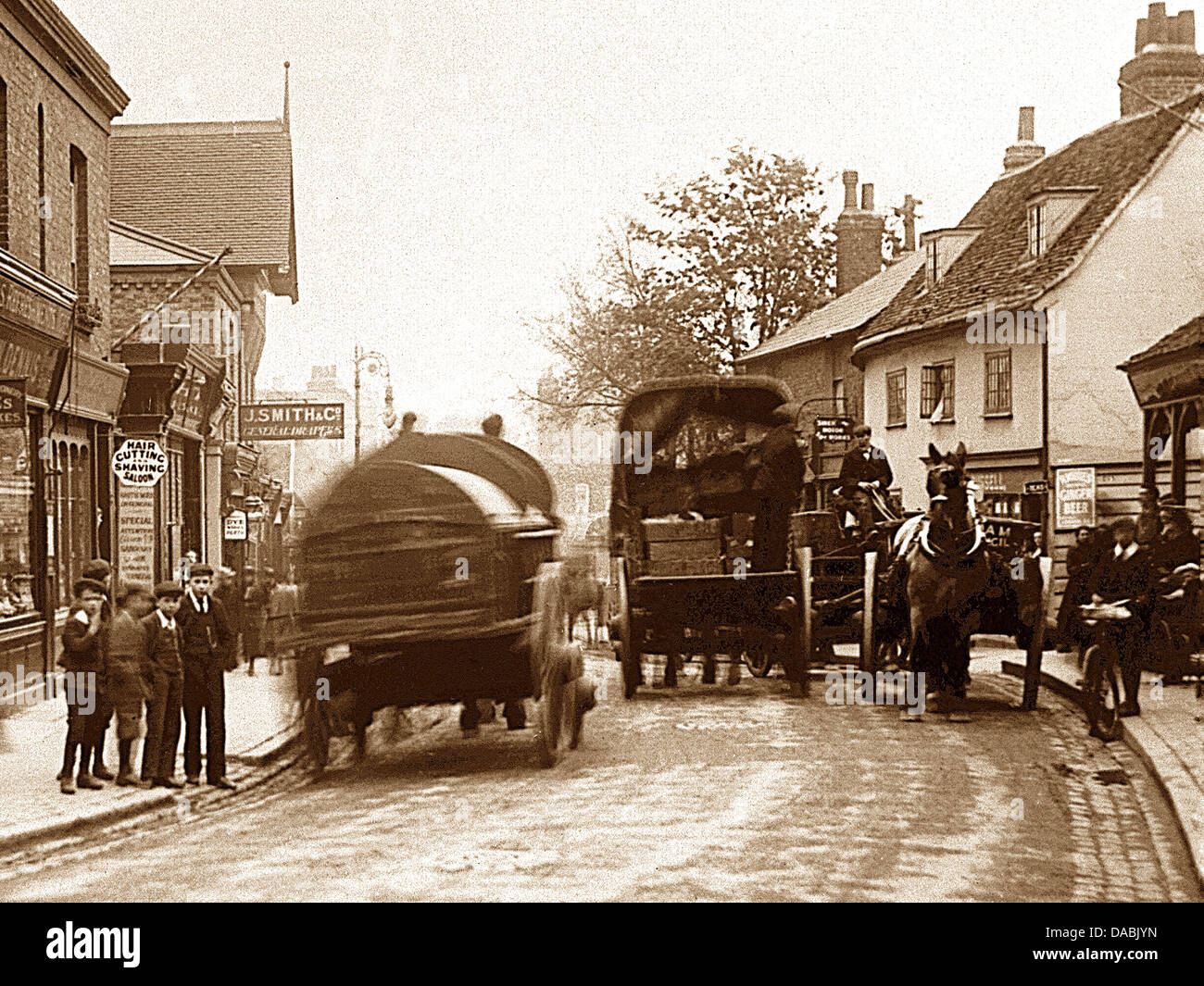 Beckenham High Street early 1900s Stock Photo - Alamy