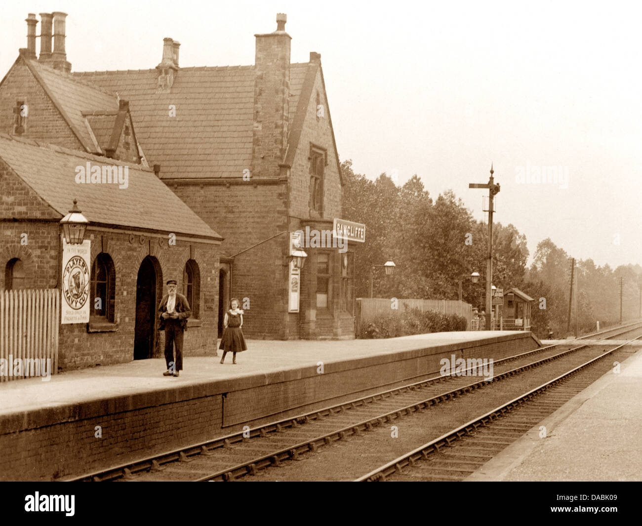 Rawcliffe Railway Station near Goole early 1900s Stock Photo - Alamy