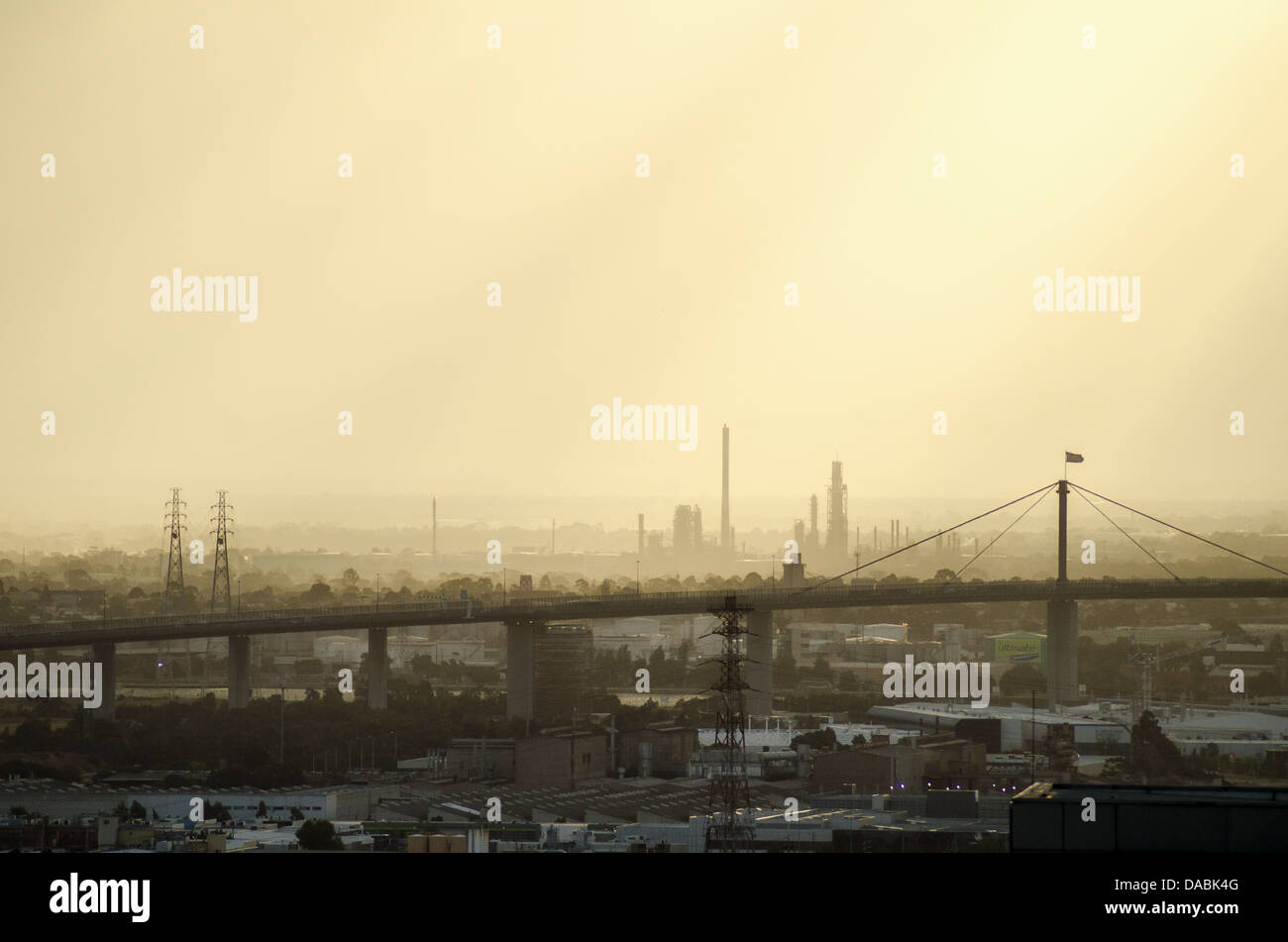 The Sun lights up rain in the west of Melbourne, the capital of the ...