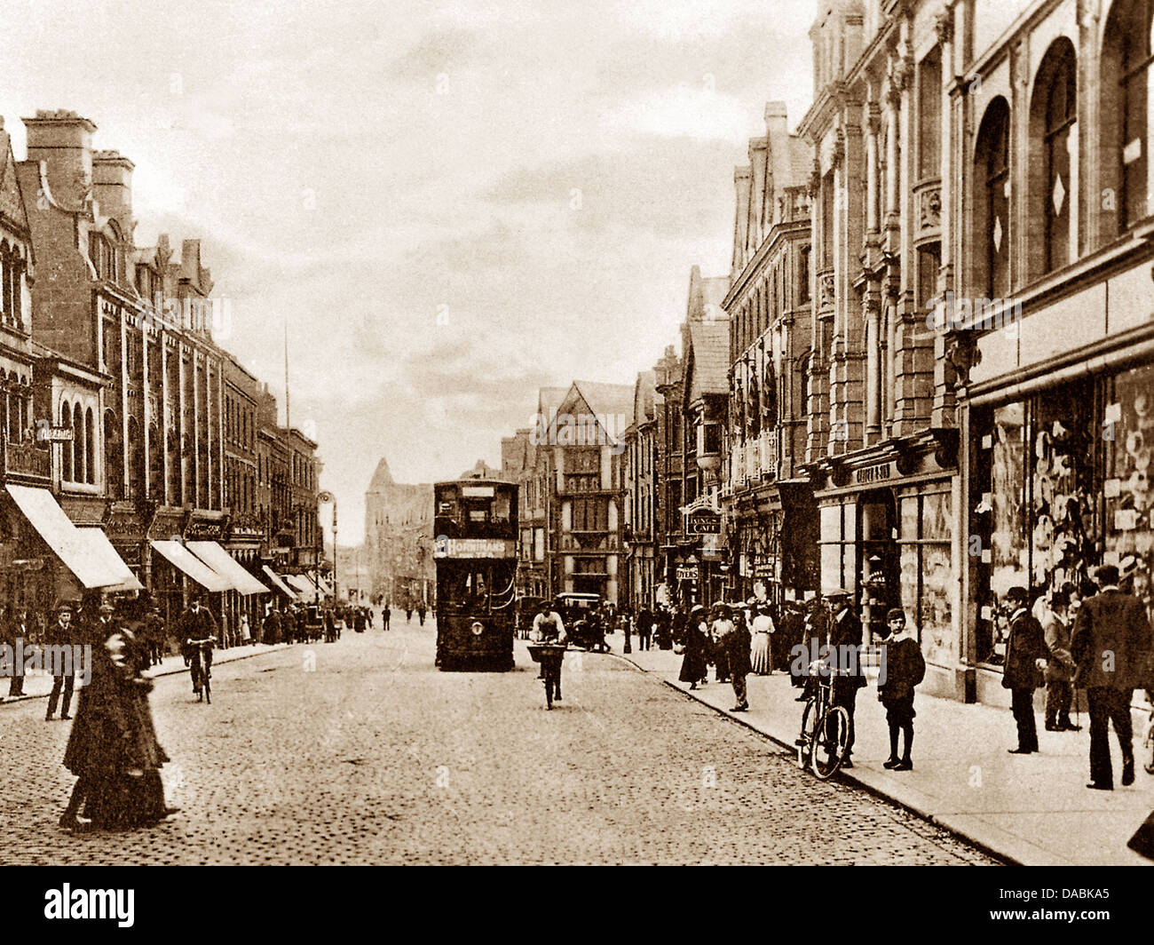 Warrington Bridge Street early 1900s Stock Photo - Alamy