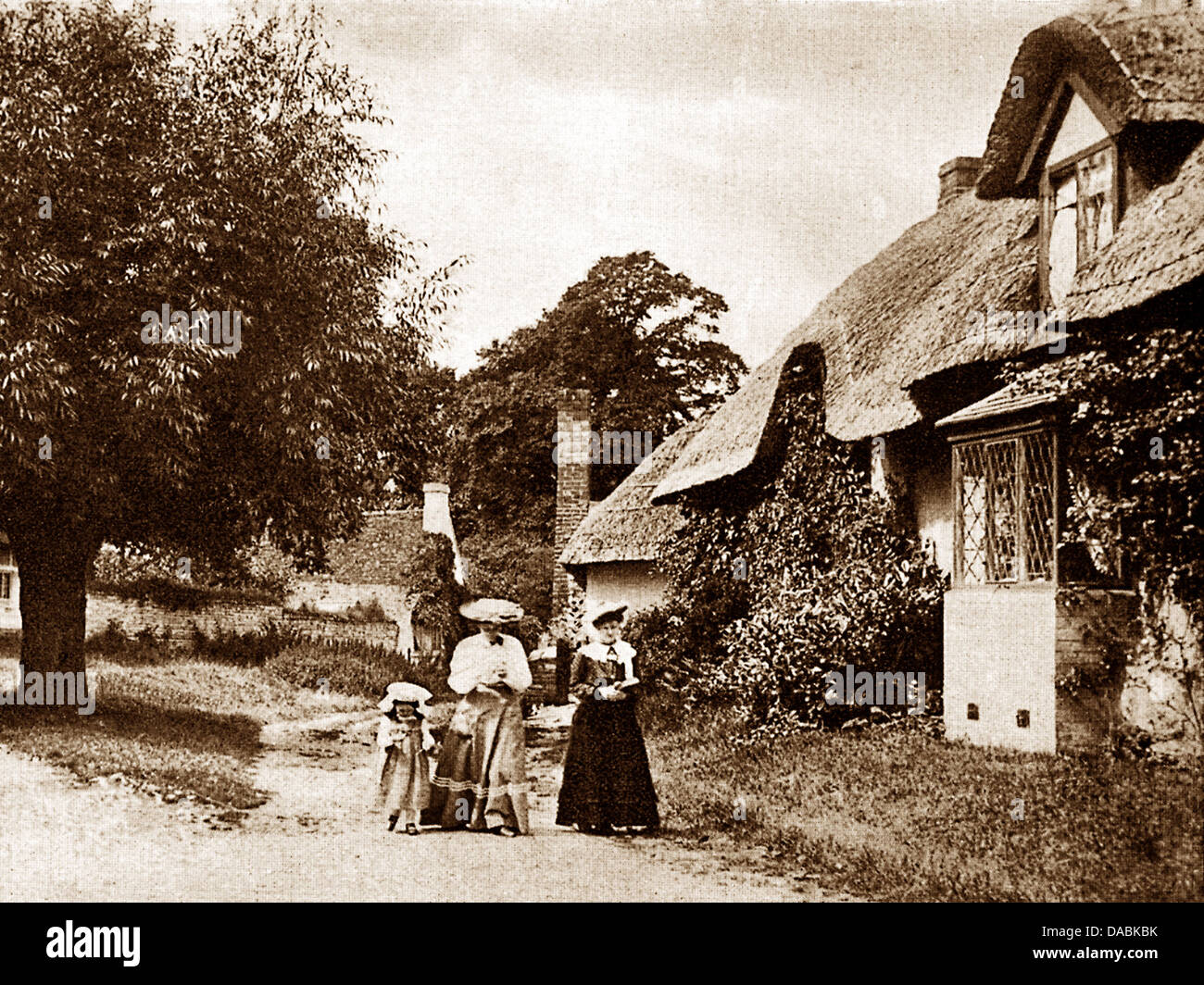 Welford-on-Avon early 1900s Stock Photo - Alamy