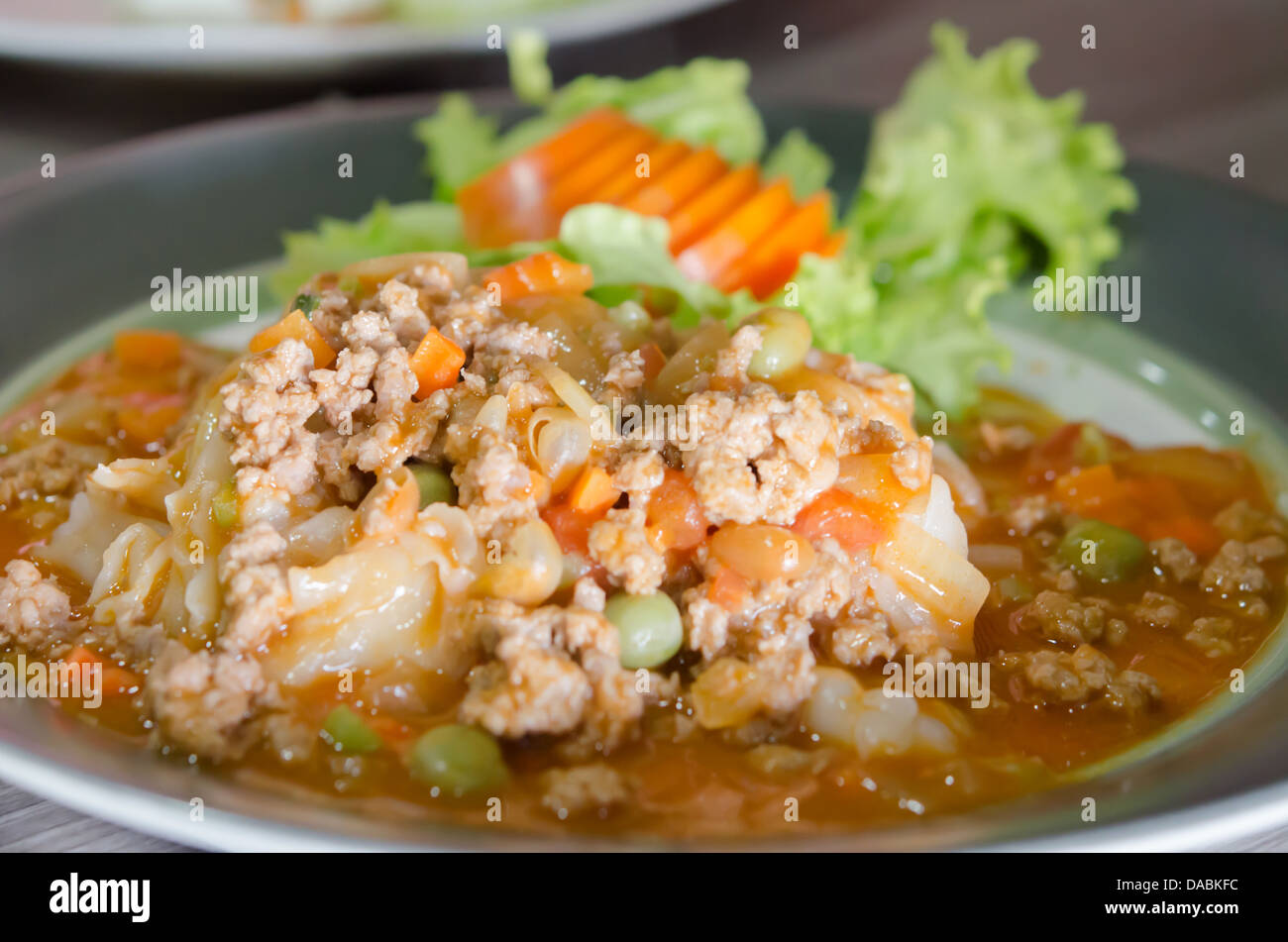 Flat pasta noodles hi-res stock photography and images - Alamy