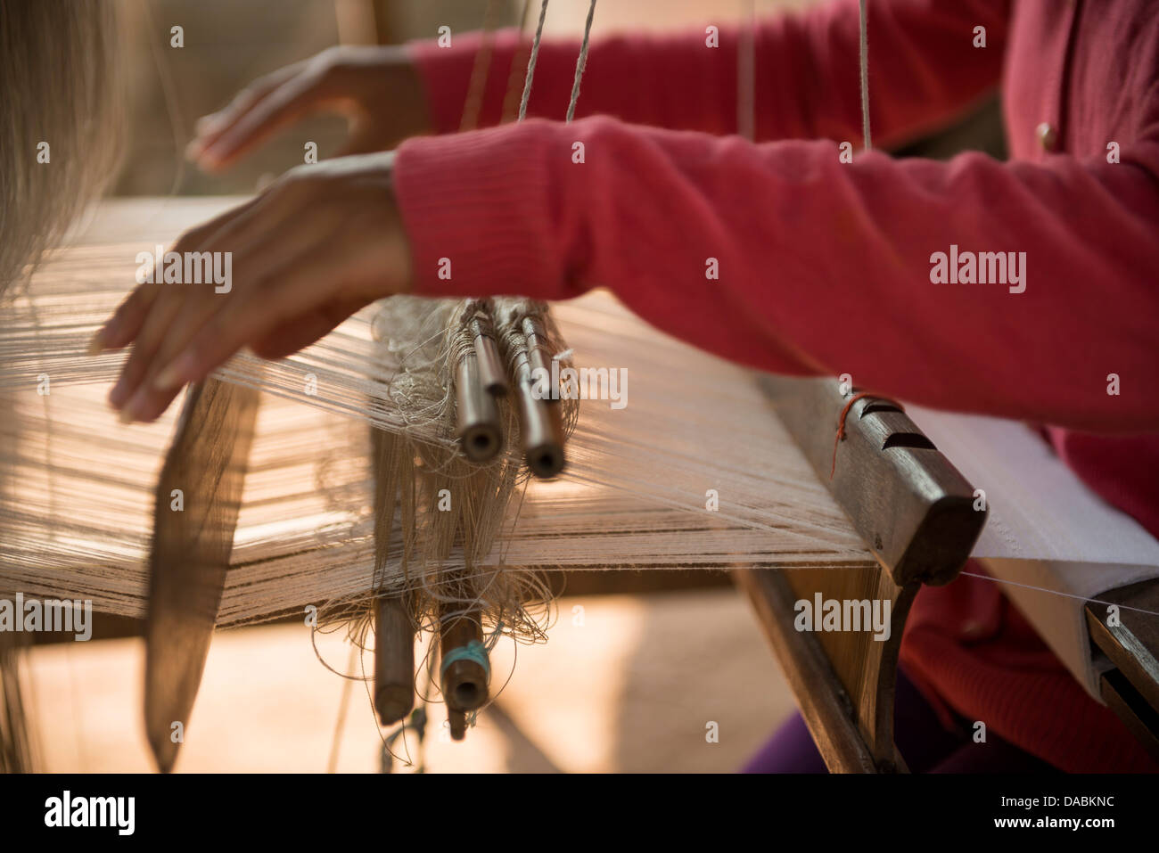 Weaving Village of Ban Phanom, Luang Prabang, Laos, Indochina ...