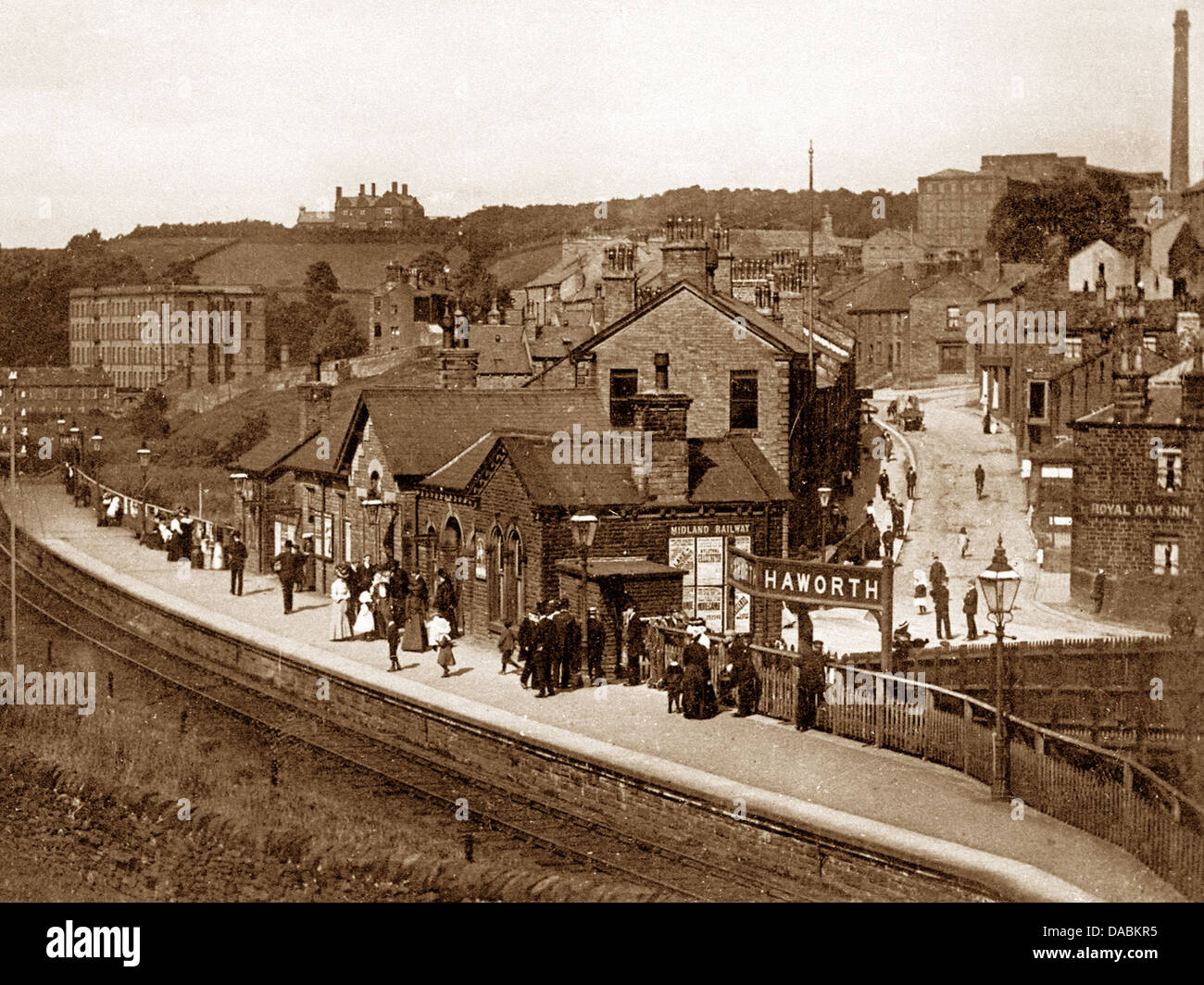Haworth Railway Station early 1900s Stock Photo - Alamy