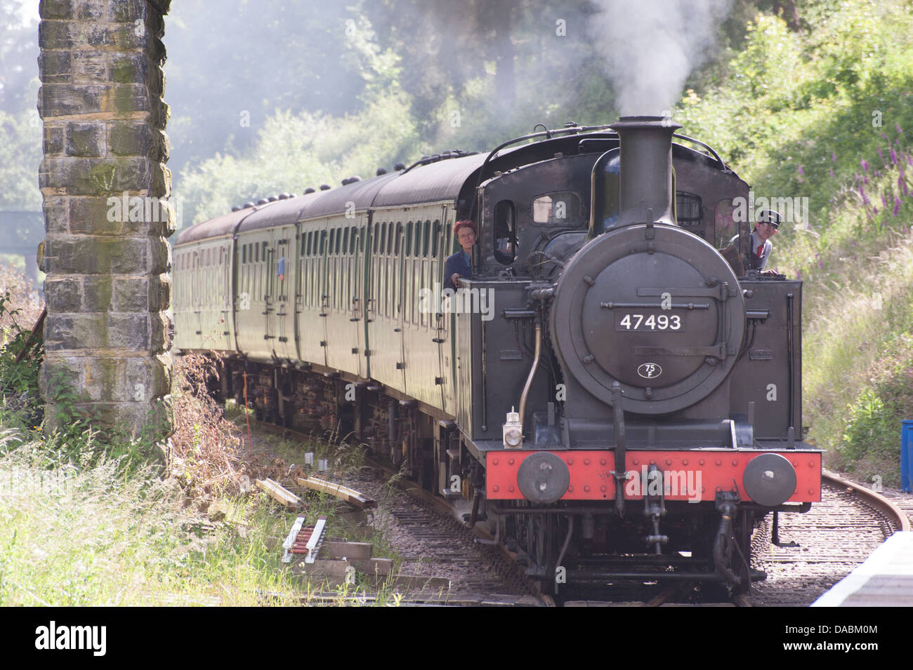 Tank engine on the Bluebell Railway Stock Photo - Alamy