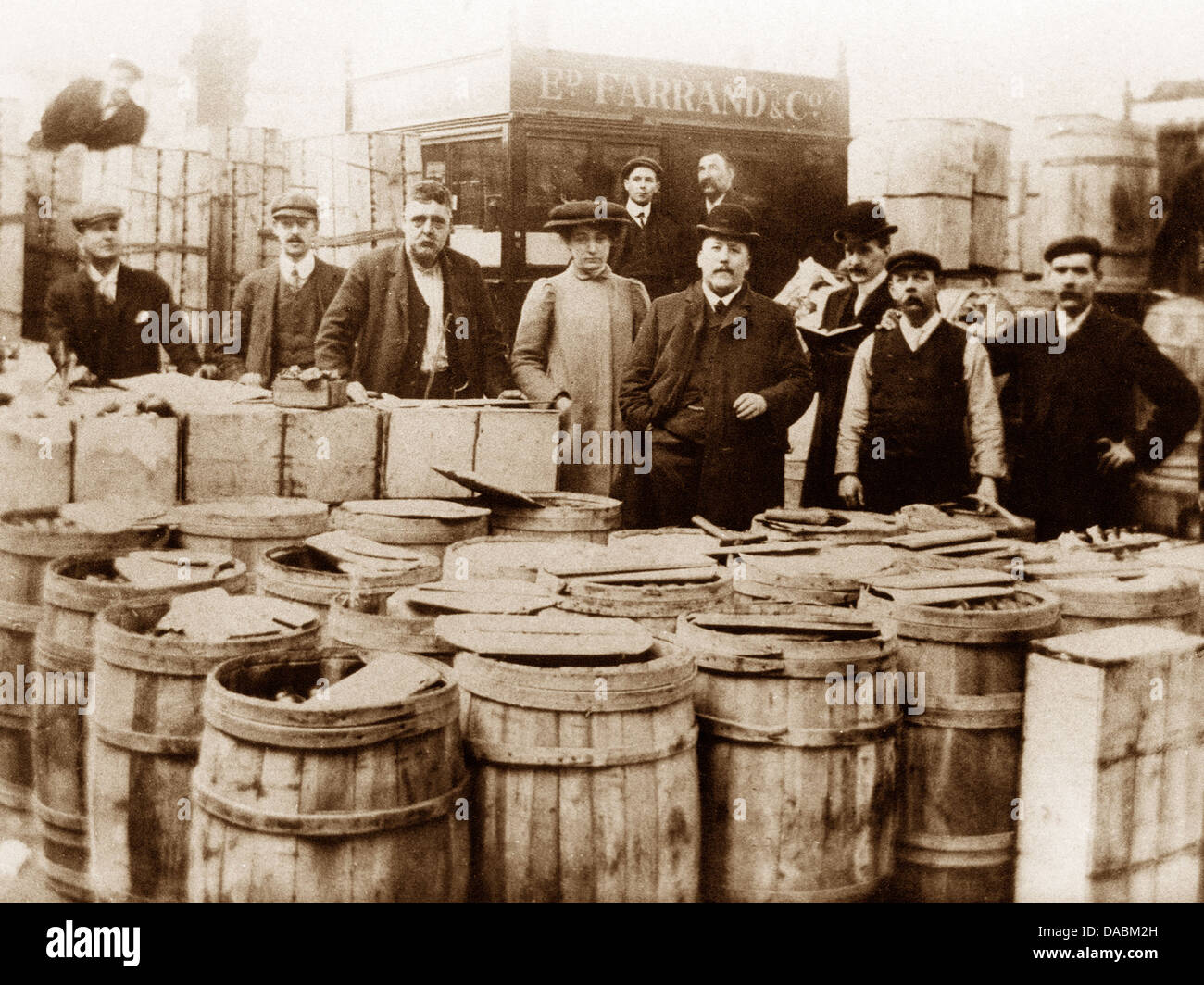 Liverpool Victoria Dock early 1900s Stock Photo - Alamy