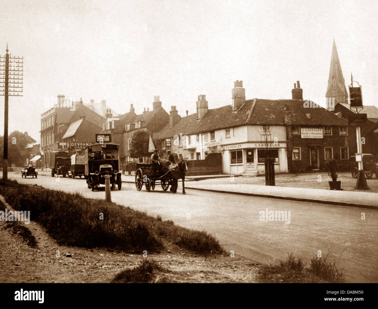 Esher High Street probably 1920s Stock Photo - Alamy