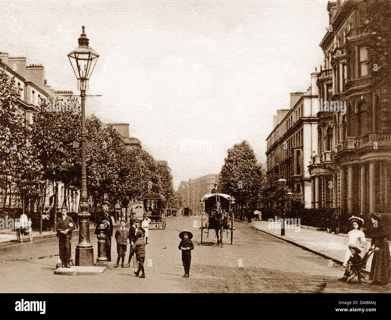 Earl's Court Cromwell Road London Victorian period Stock Photo - Alamy