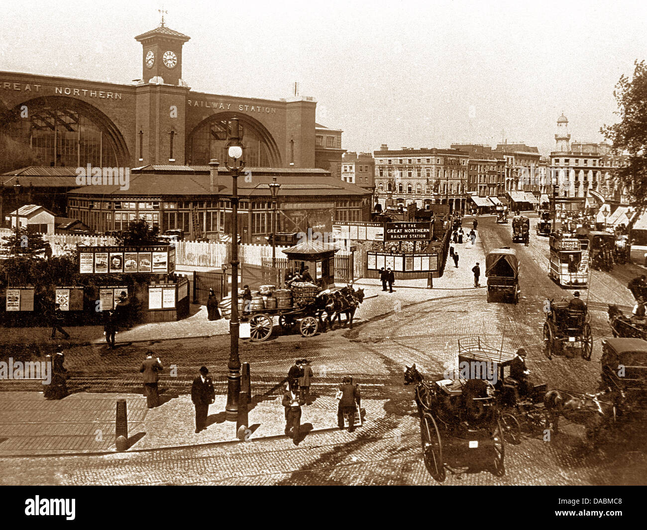 London King's Cross Railway Station Victorian period Stock Photo - Alamy