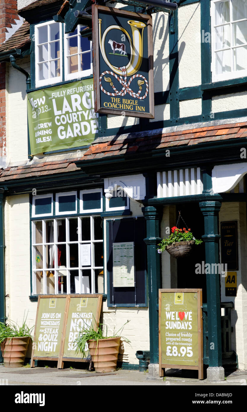The Bugle Coaching Inn, Yarmouth, Isle of wight, England, UK, GB Stock ...