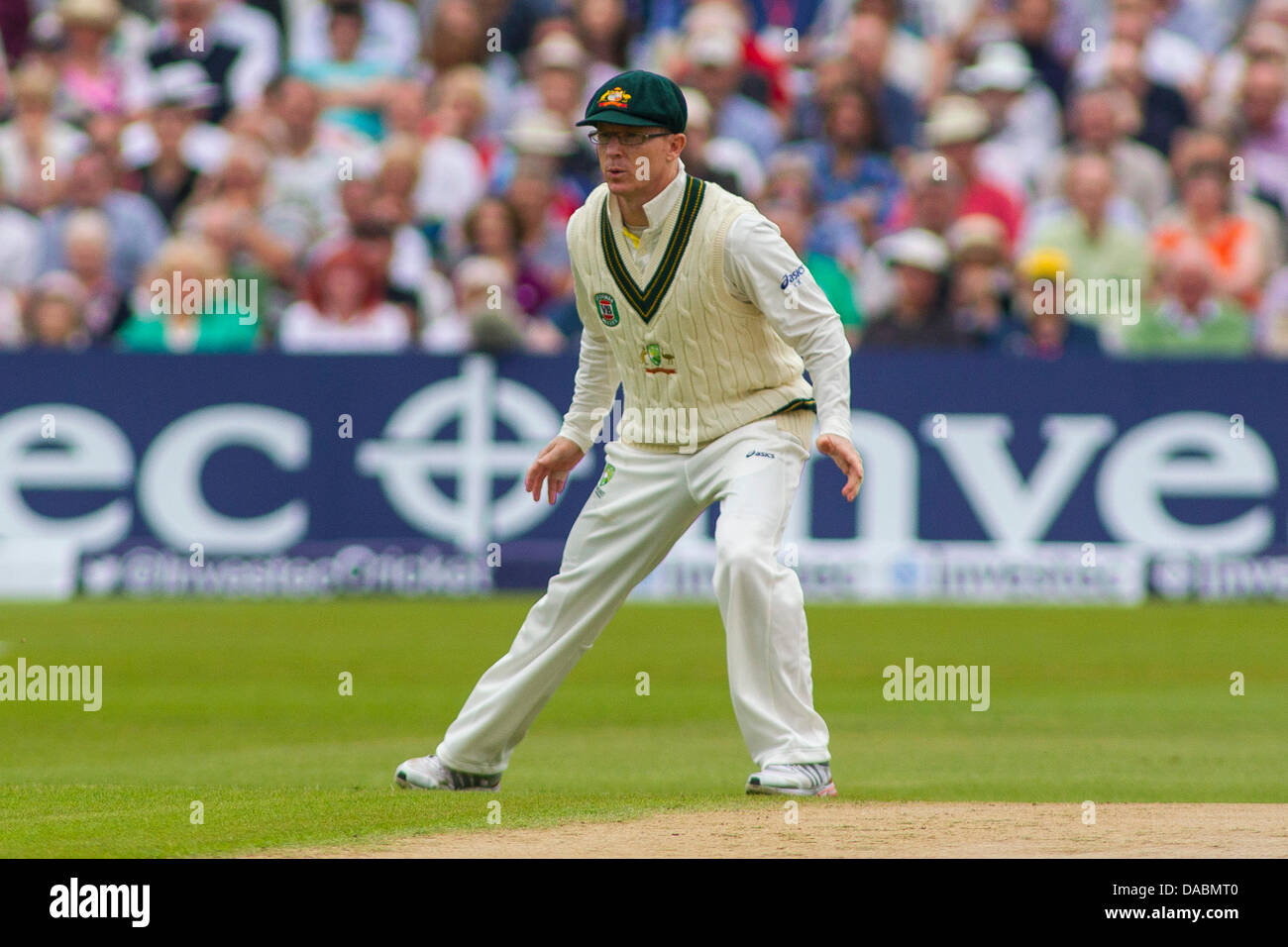 Nottingham, UK. 10th July, 2013. Australia's Chris Rogers fielding ...