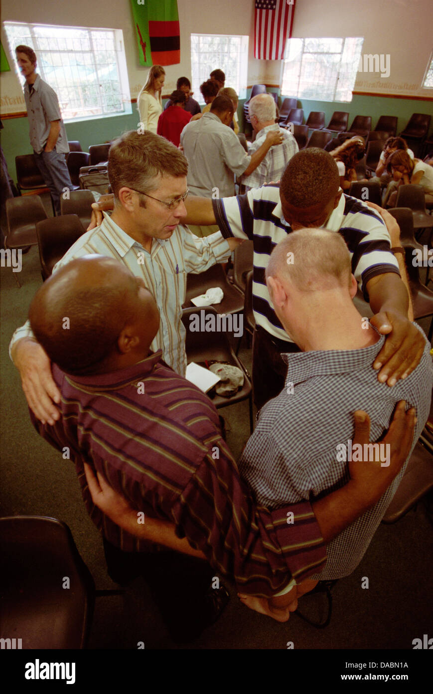 Emmanuel Chanda (front left) Jubilee Community Church in Cape Town ...