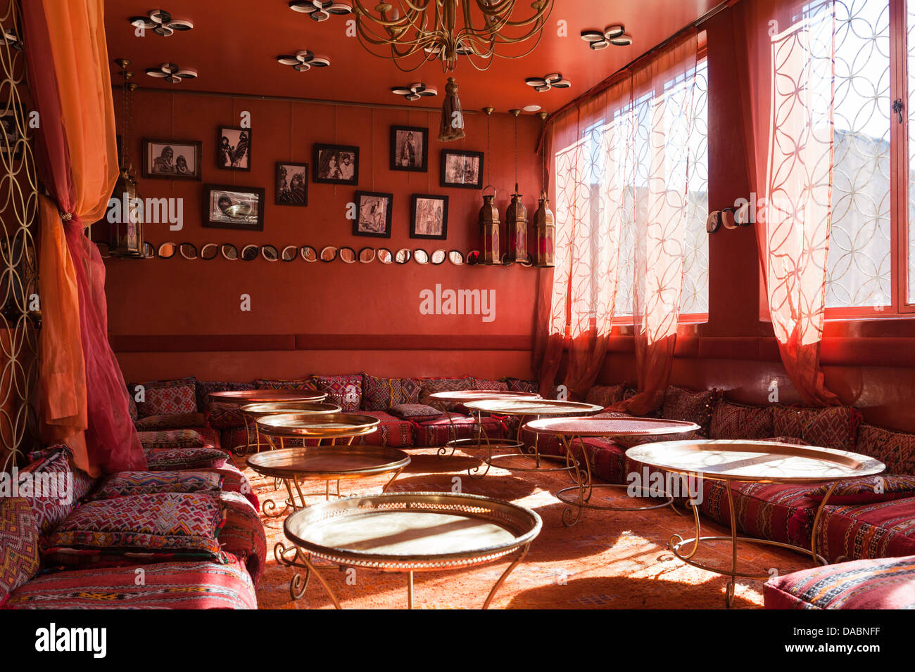The Berber Room in Cafe Arab in the northern part of the Medina ...