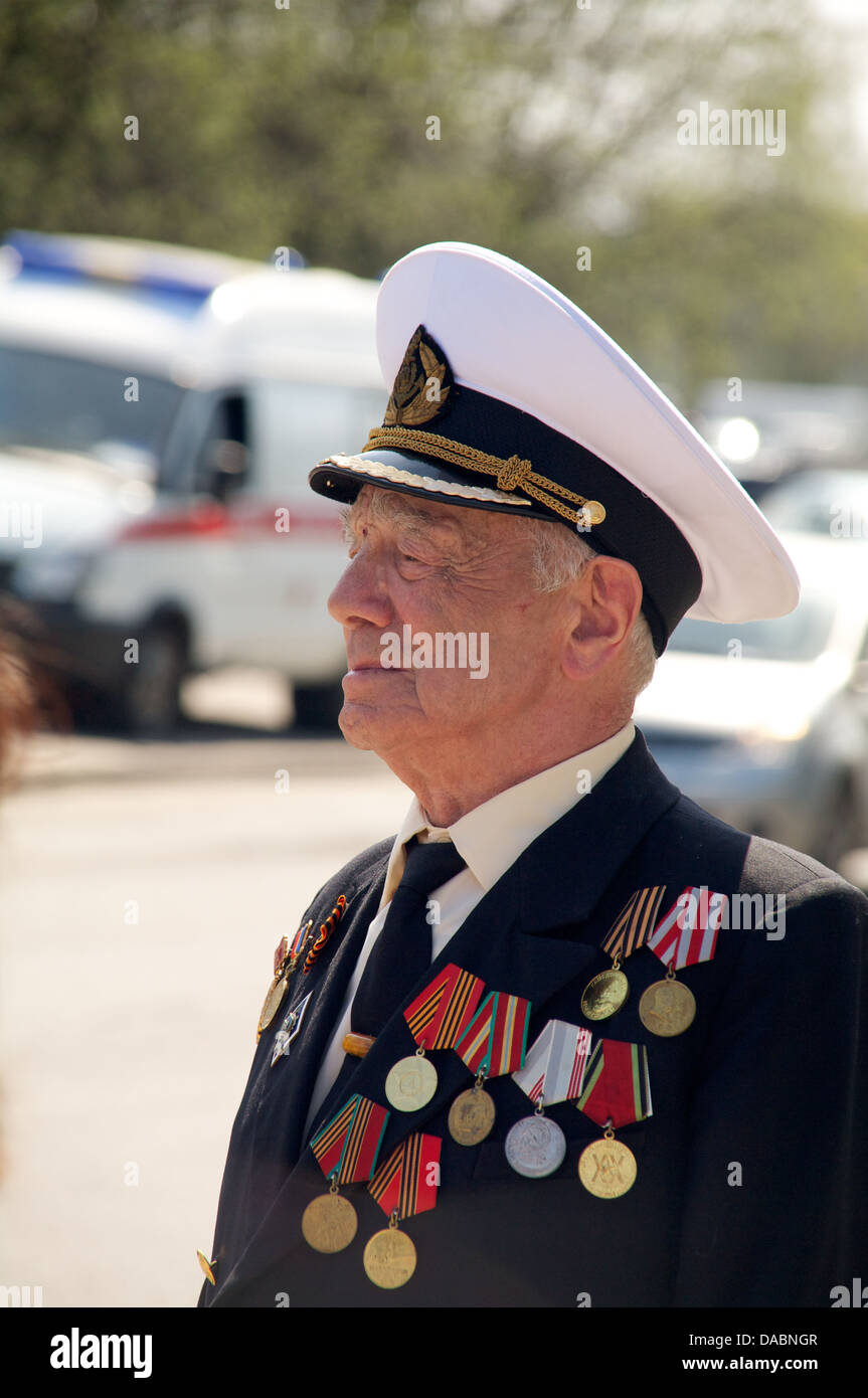 veteran of the World War II with medals Stock Photo - Alamy