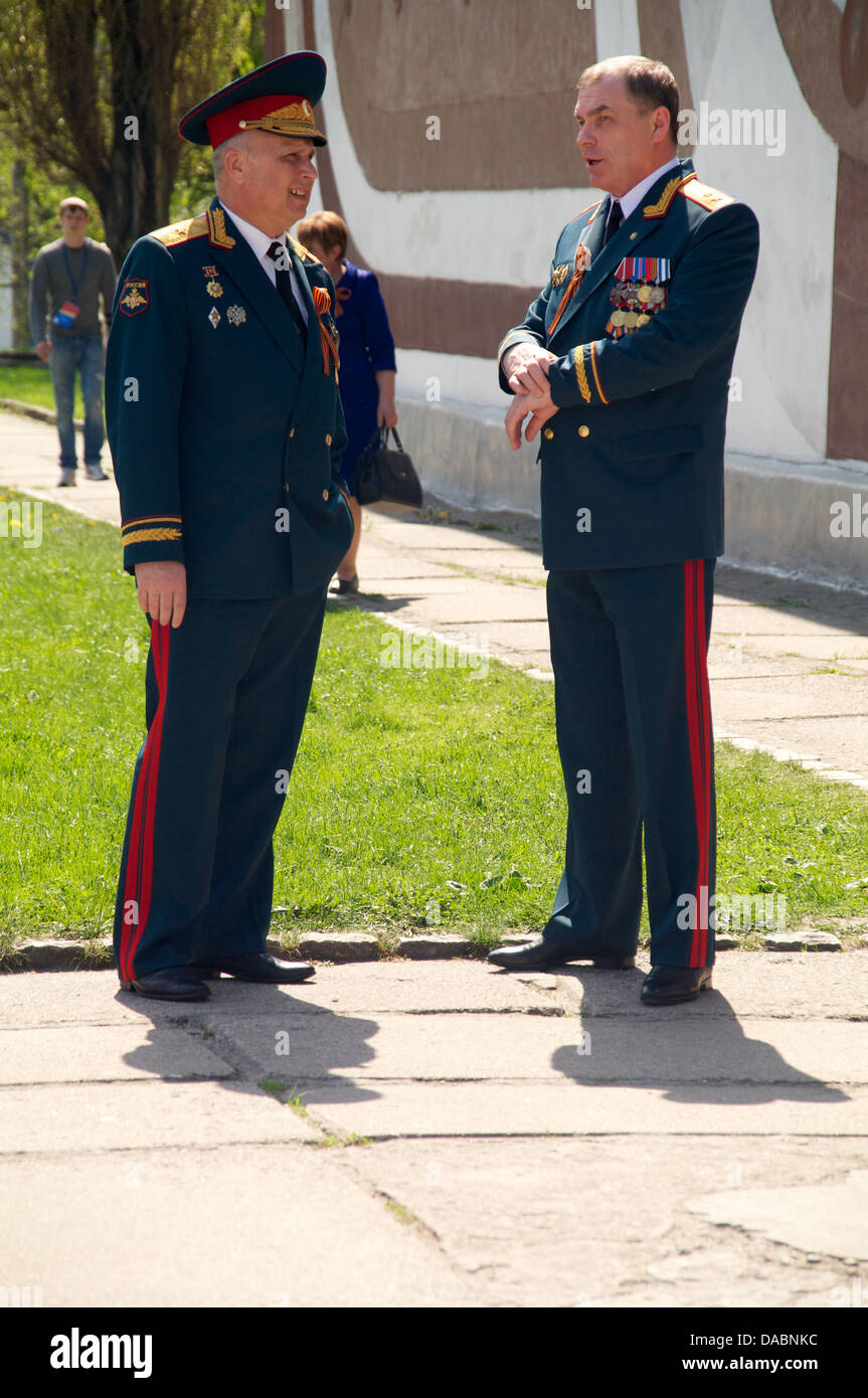 russian generals with their medals Stock Photo - Alamy