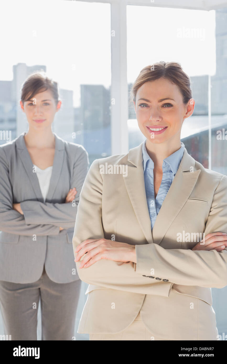 Portrait two pretty businesswomen hi-res stock photography and images ...