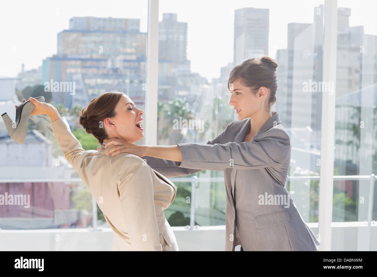 Businesswomen fighting hi-res stock photography and images - Alamy