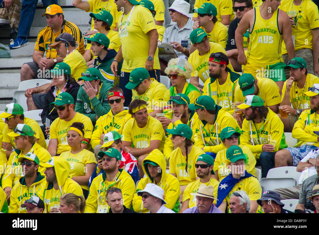 Nottingham, UK. 10th July, 2013. Members of The Fanatics the Australian ...