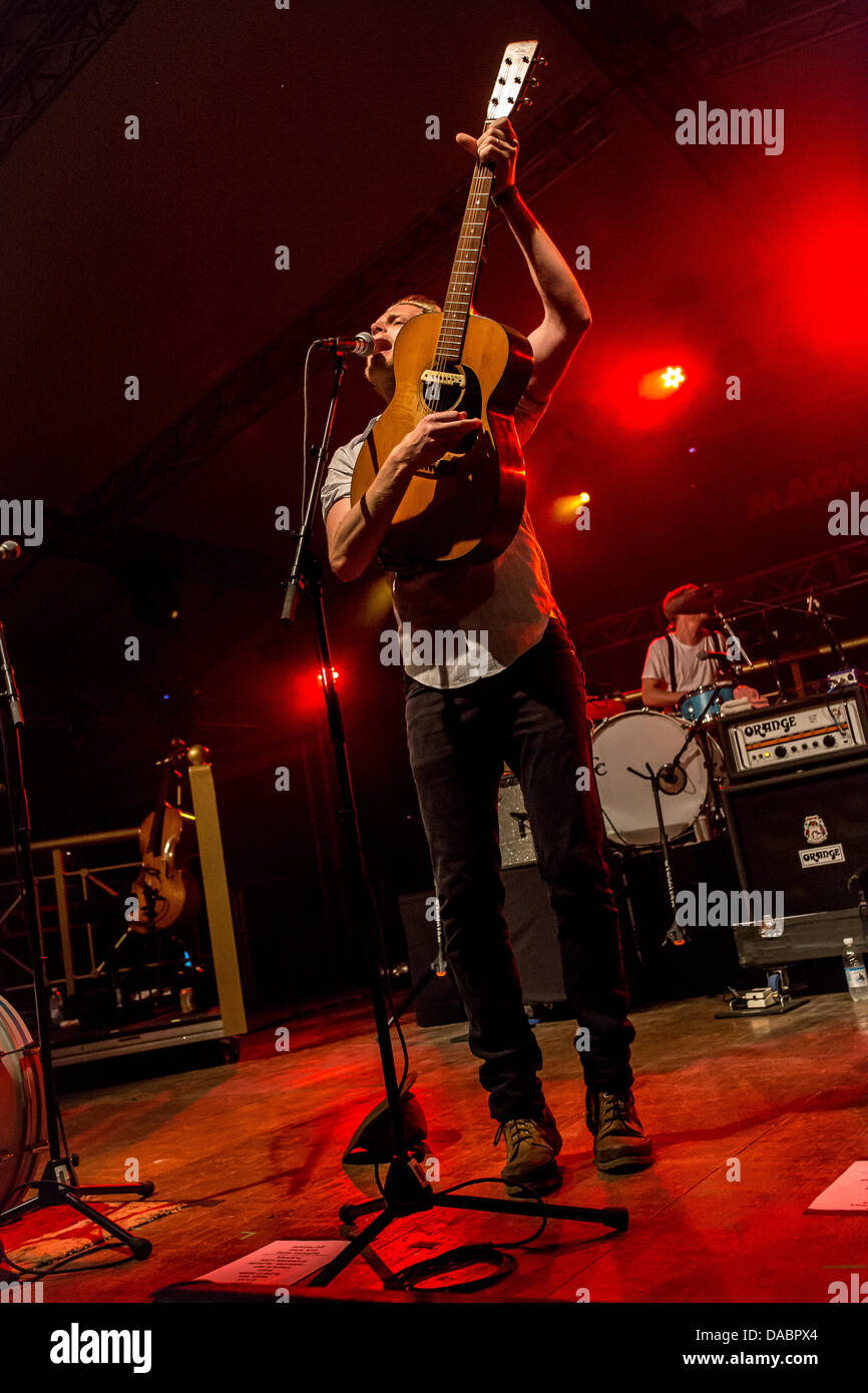 Segrate Milan Italy. 09th July 2013. THE LUMINEERS American folk rock ...
