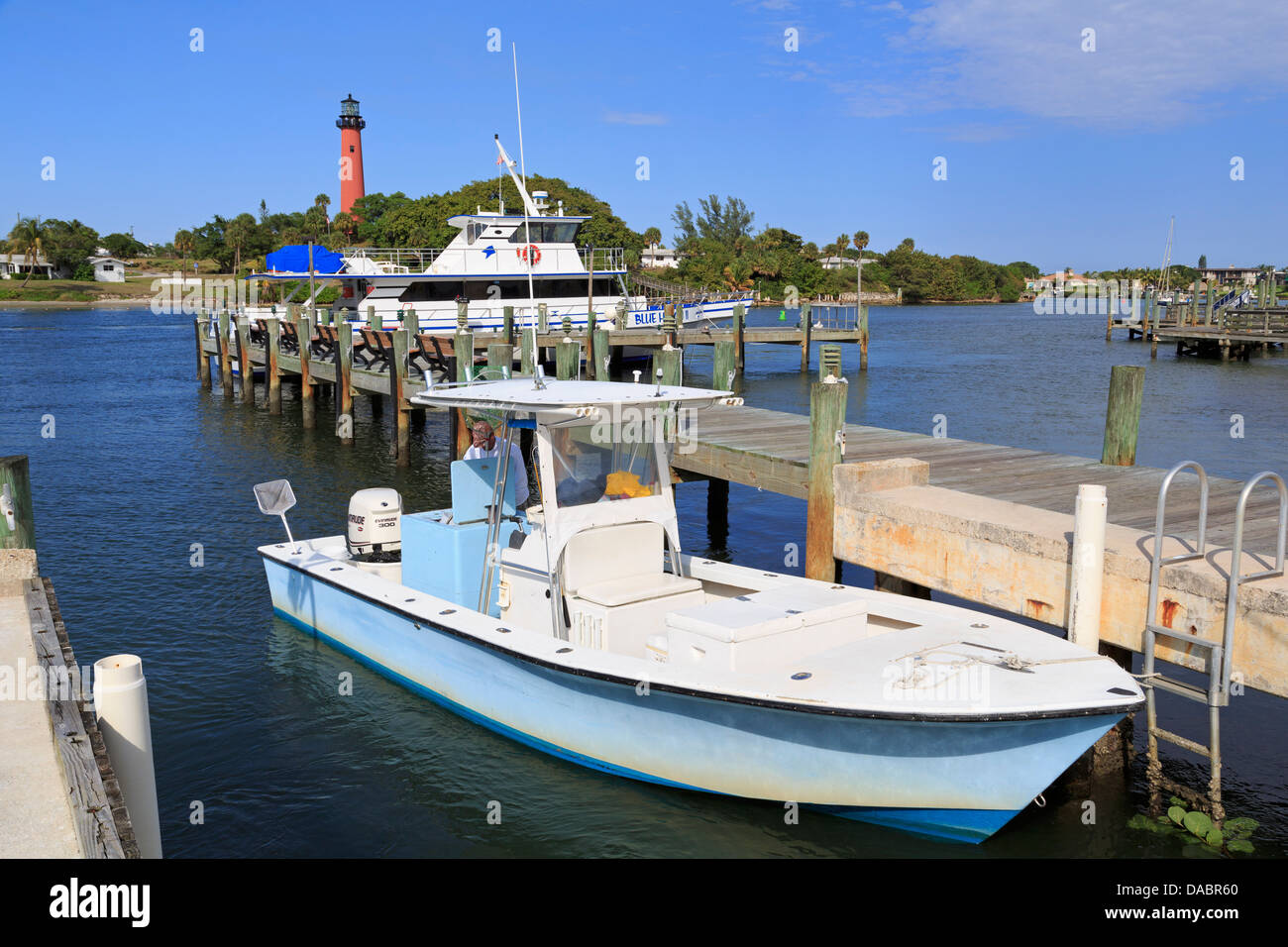 Jupiter Inlet Lighthouse and Marina, Jupiter, Florida, United States of ...