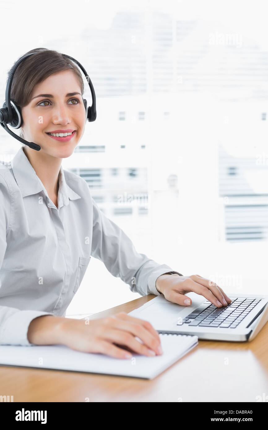Call centre agent working desk hi-res stock photography and images - Alamy