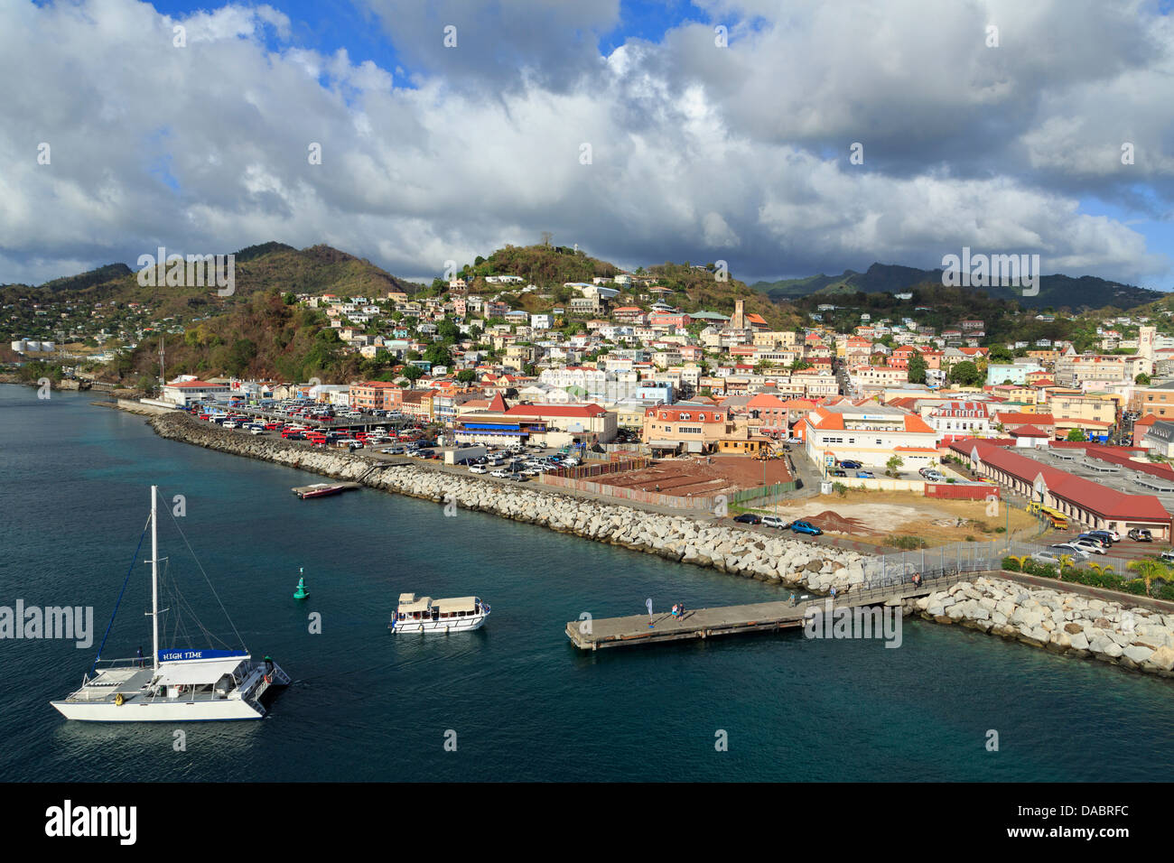 St. Georges Bay, Grenada, Windward Islands, West Indies, Caribbean, Central America Stock Photo ...