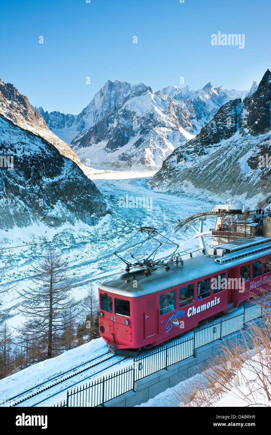 Train du Montenvers by Mer de Glace, Chamonix, Haute Savoie, French ...