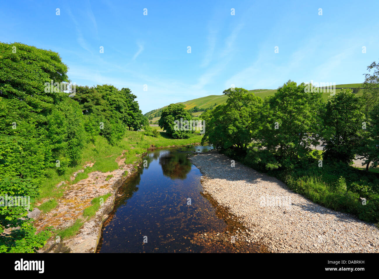 The River Wharfe in Kettlewell, Wharfedale, North Yorkshire, Yorkshire ...