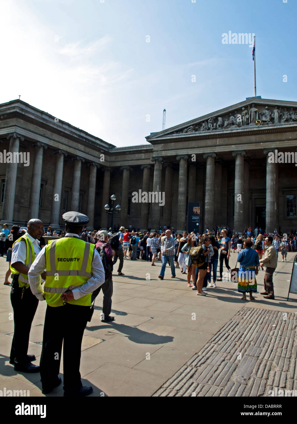 Facade of the British Museum showing Ionic columns, Great Russell ...