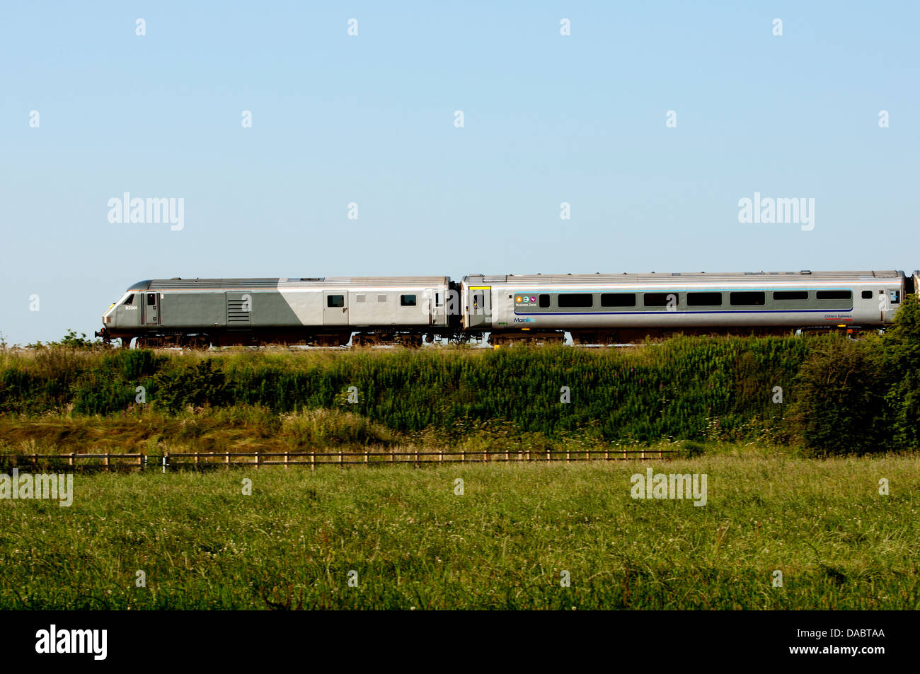 Chiltern Railways Mainline train, side view Stock Photo - Alamy