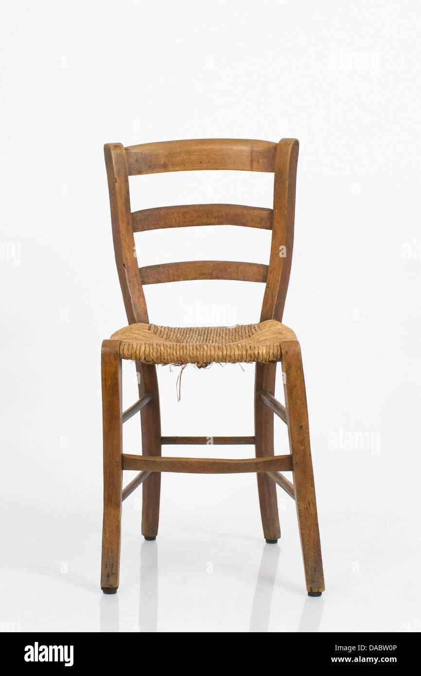 Broken white chair Cut Out Stock Images & Pictures - Alamy