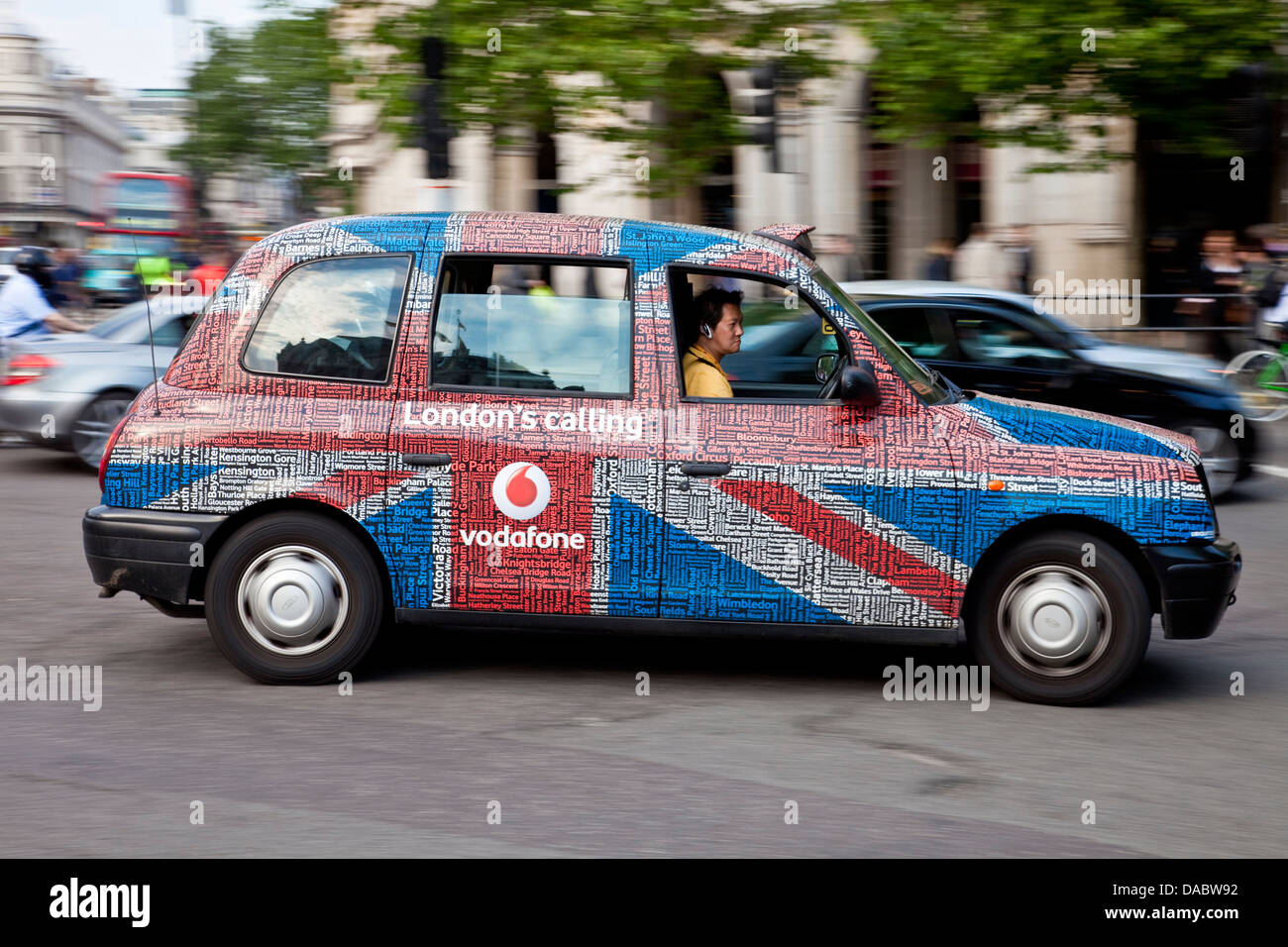Traditional London Taxi, Charing Cross, London, England Stock Photo - Alamy