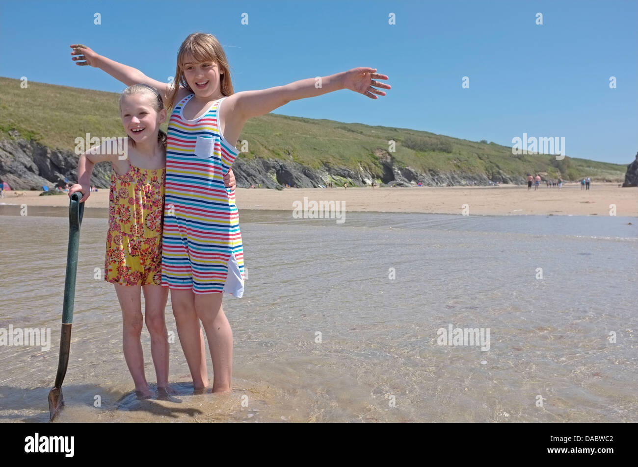 Kids on a beach hi-res stock photography and images - Alamy