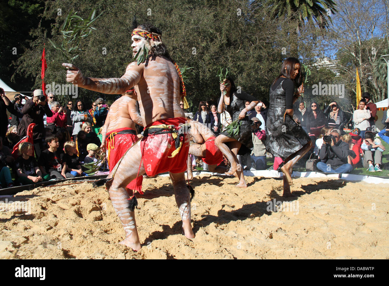 Aboriginal traditional dance performance at NAIDOC in the City in Hyde ...