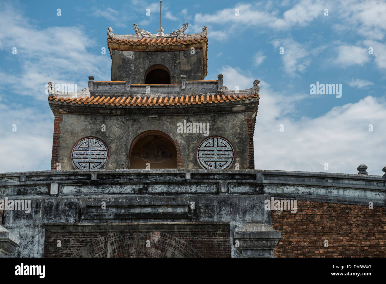 Ngan Gate near the Entrance to the Imperial City of Hue Stock Photo - Alamy