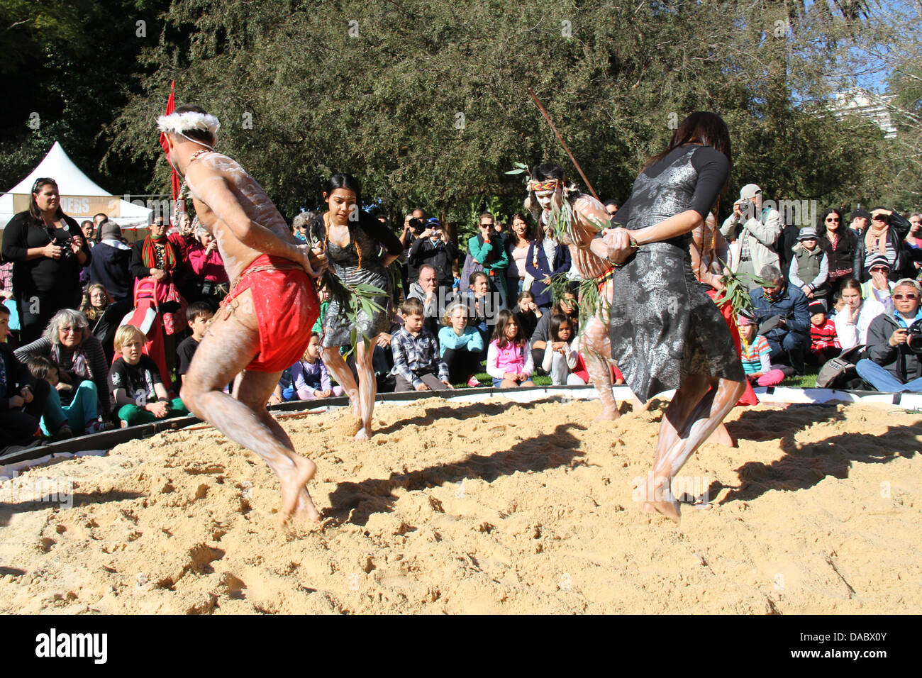 Aboriginal traditional dance performance at NAIDOC in the City in Hyde ...
