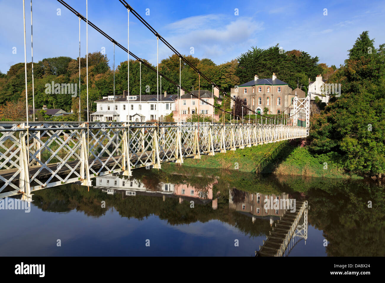Mardyke suspension bridge over the River Lee, Cork City, County Cork ...