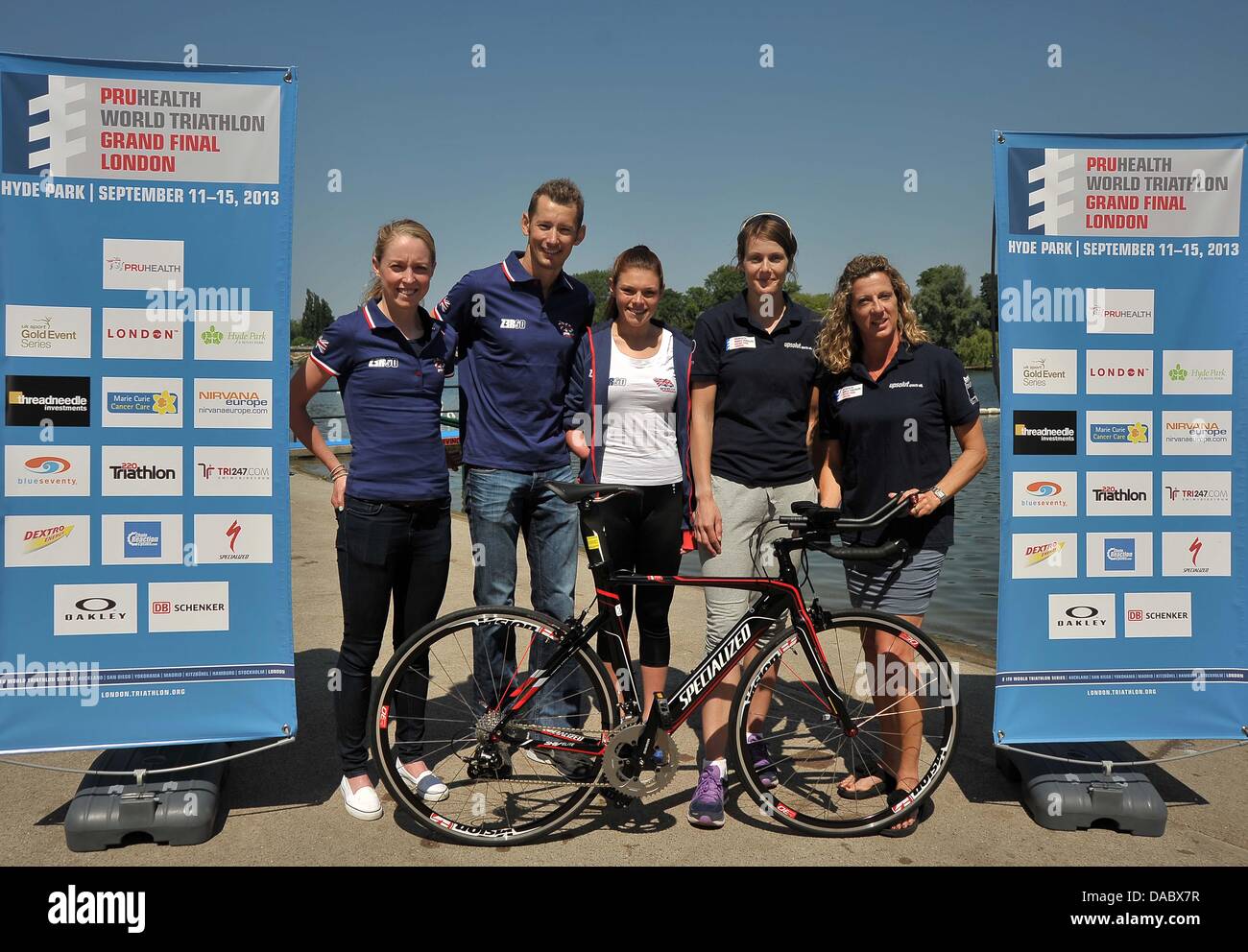 London, UK. 8th July 2013. (l to r). Non Stanford (Reigning U23 World ...