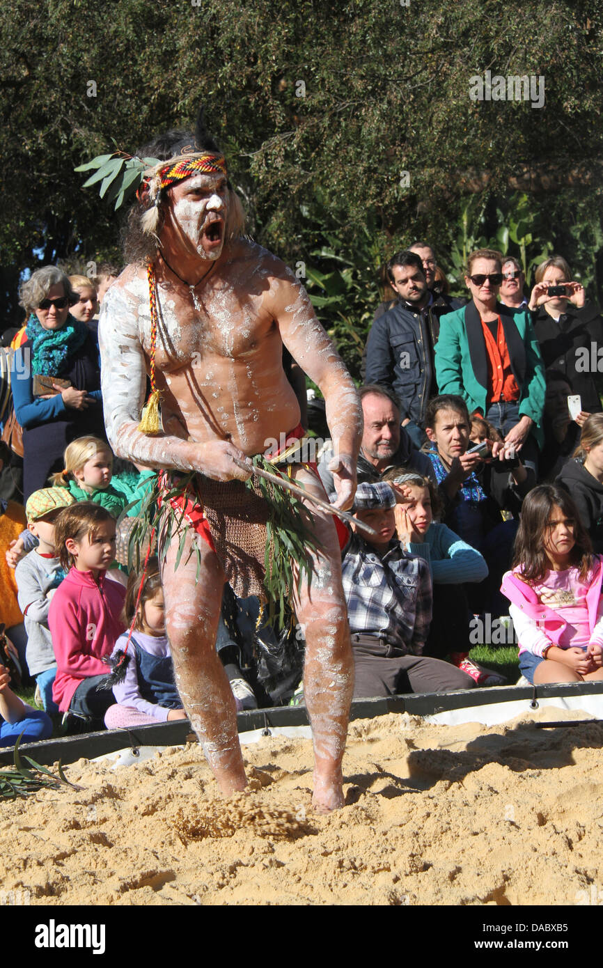 Aboriginal traditional dance performance at NAIDOC in the City in Hyde ...