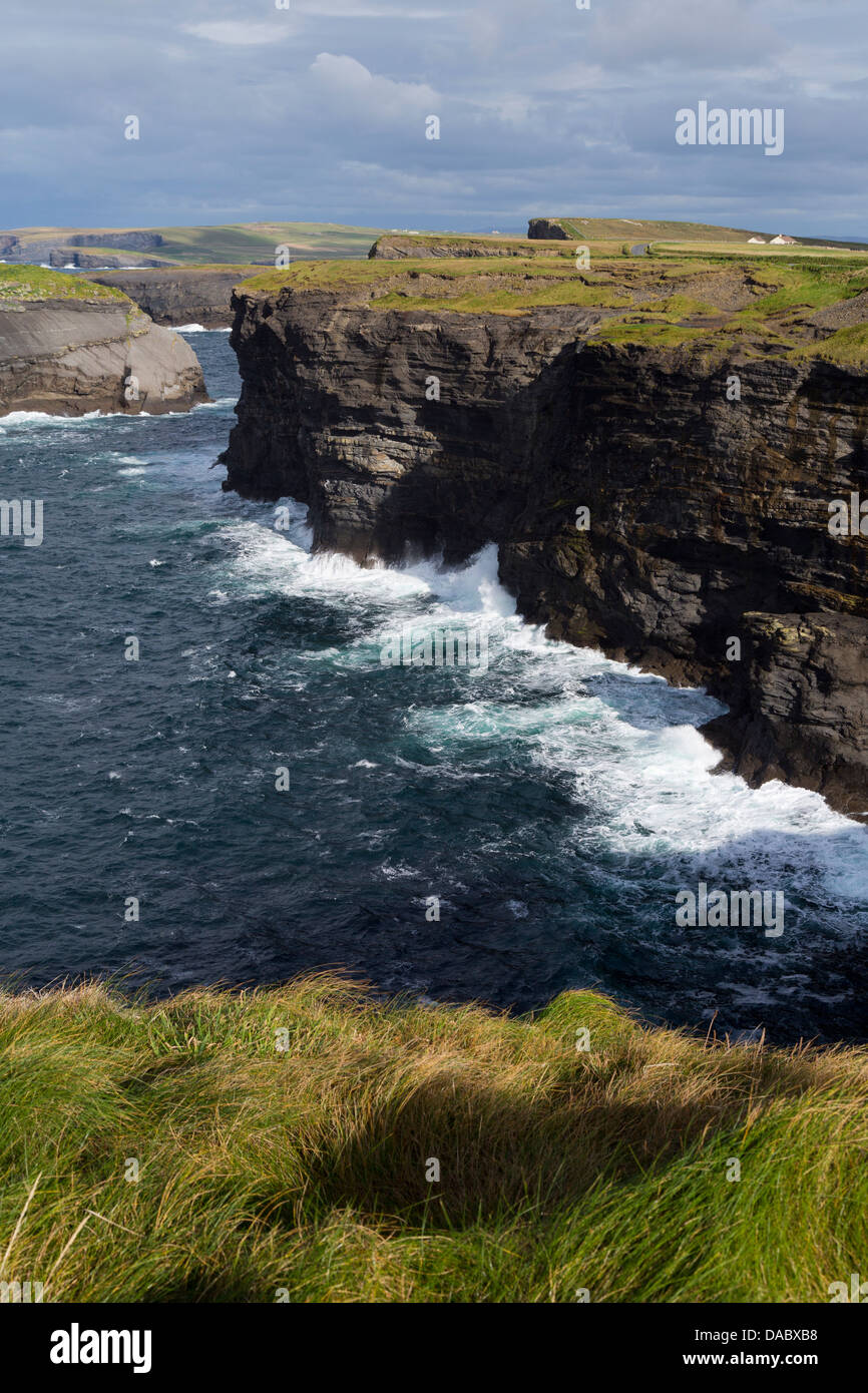 Cliffs on Loop Head, Kilrush, County Clare, Munster, Republic of ...