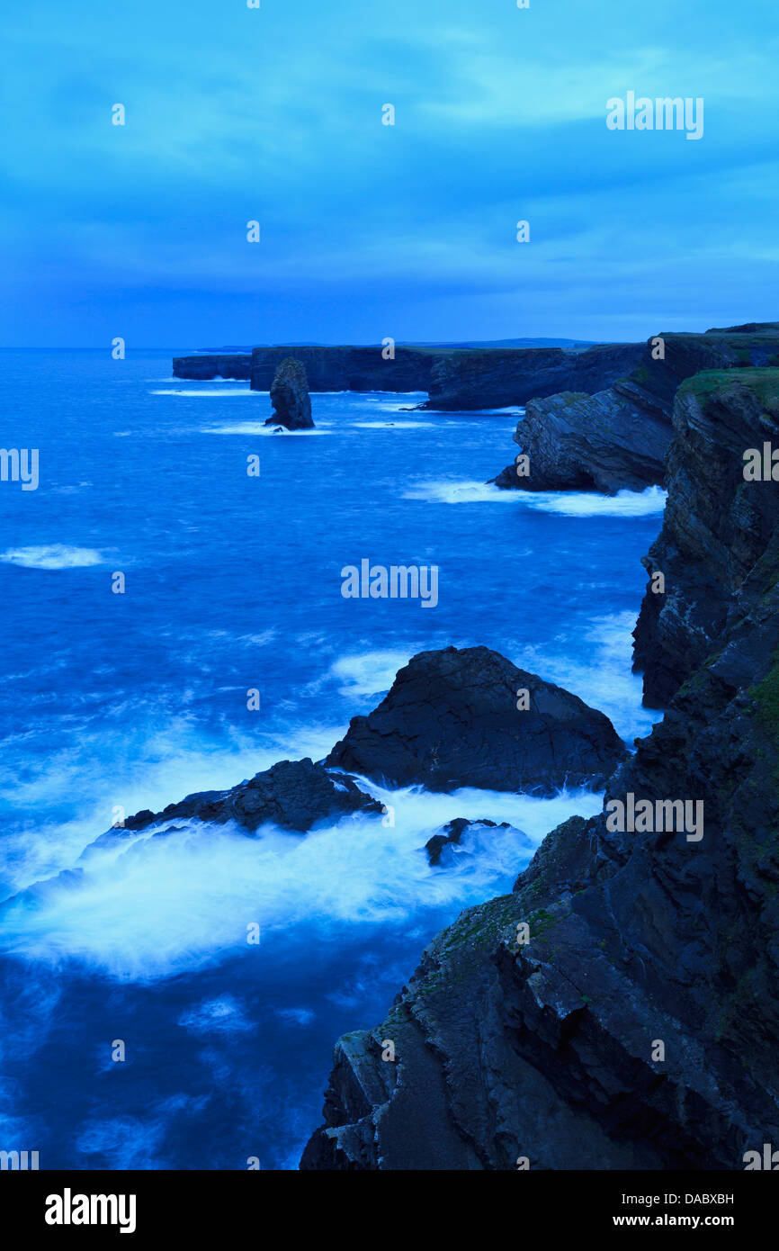Cliffs on Loop Head, Kilrush, County Clare, Munster, Republic of ...
