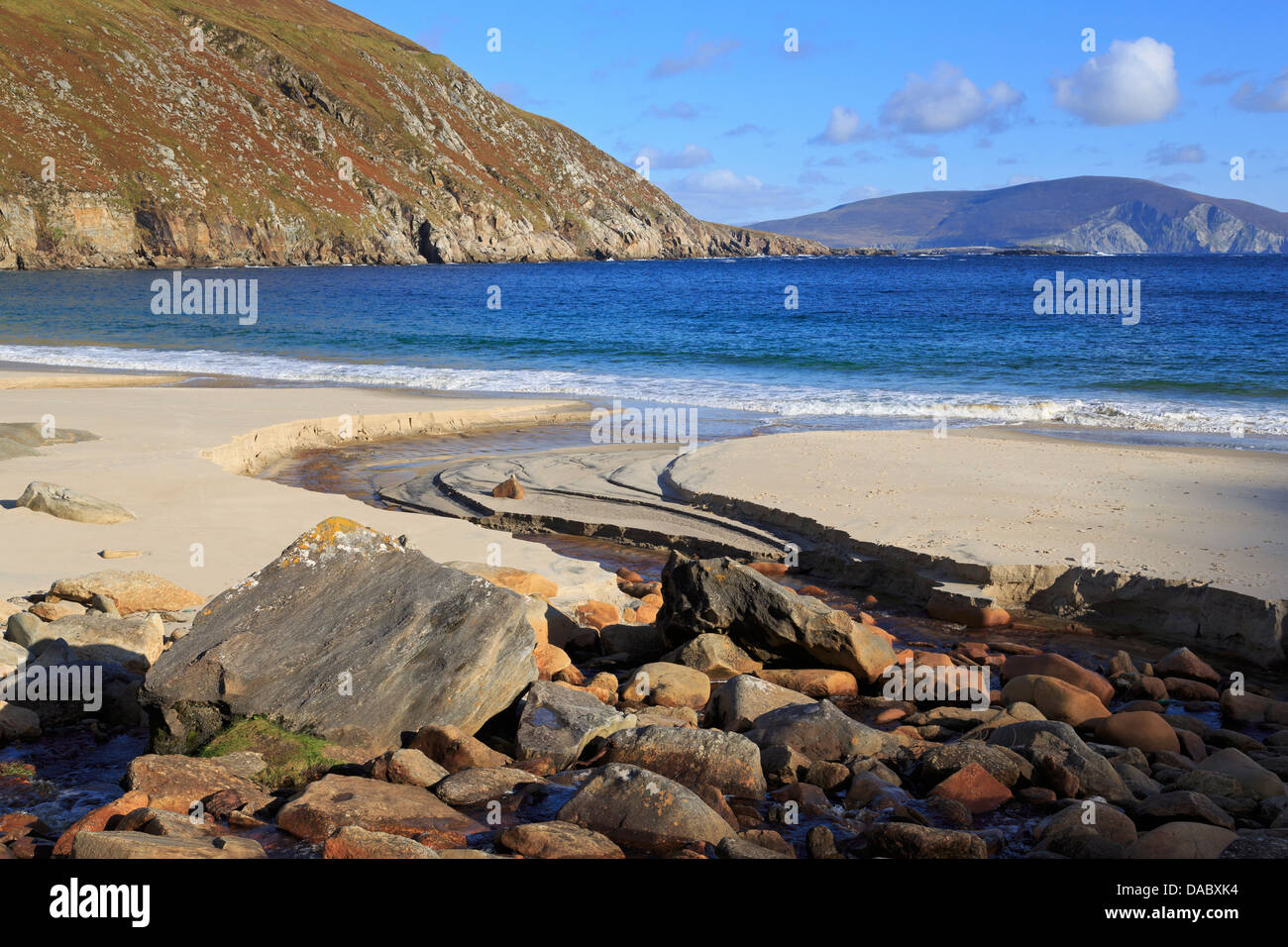 Keem Beach on Achill Island, County Mayo, Connaught (Connacht ...