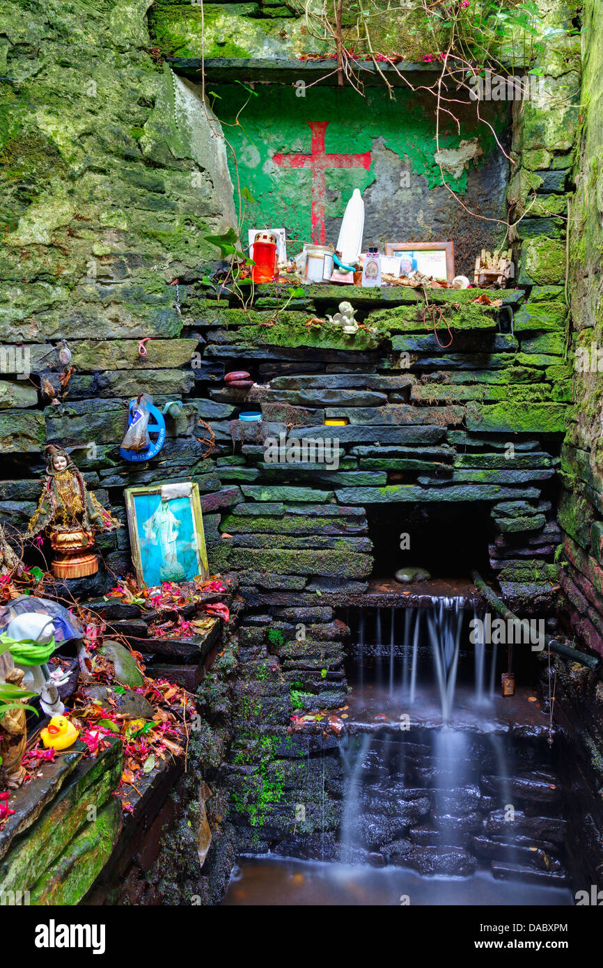 St. Bridget's Well near Liscannor, The Burren, County Clare, Munster ...