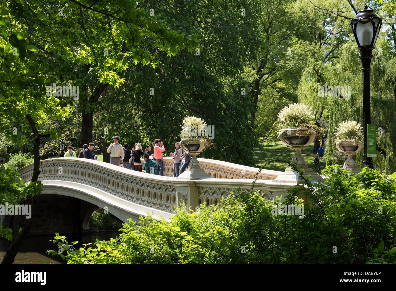 Bow Bridge, Central Park in the Springtime, NYC Stock Photo - Alamy