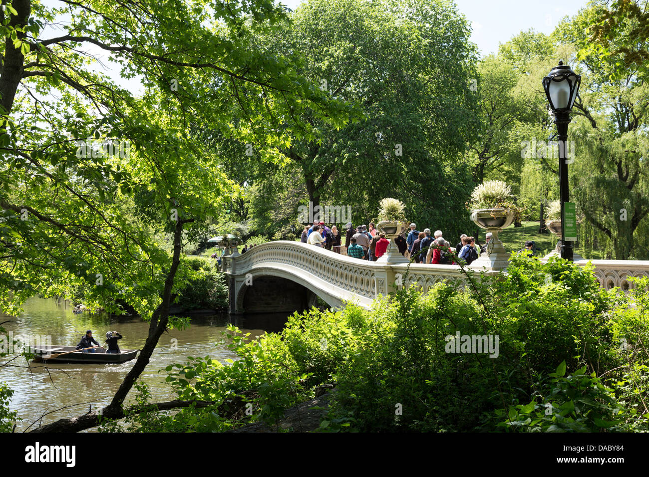 Bow Bridge, Central Park in the Springtime, NYC Stock Photo - Alamy