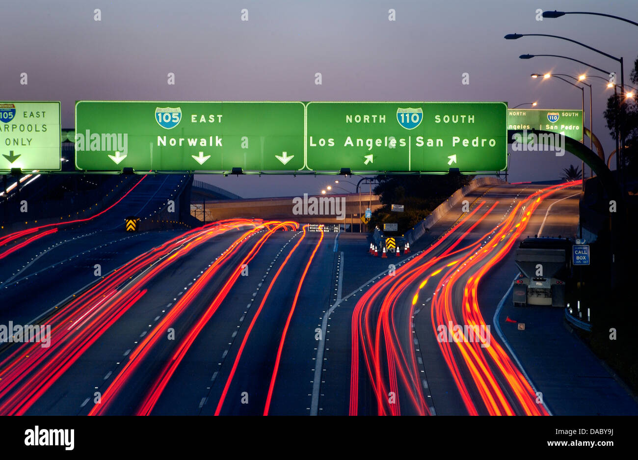 Los angeles freeway signs hi-res stock photography and images - Alamy
