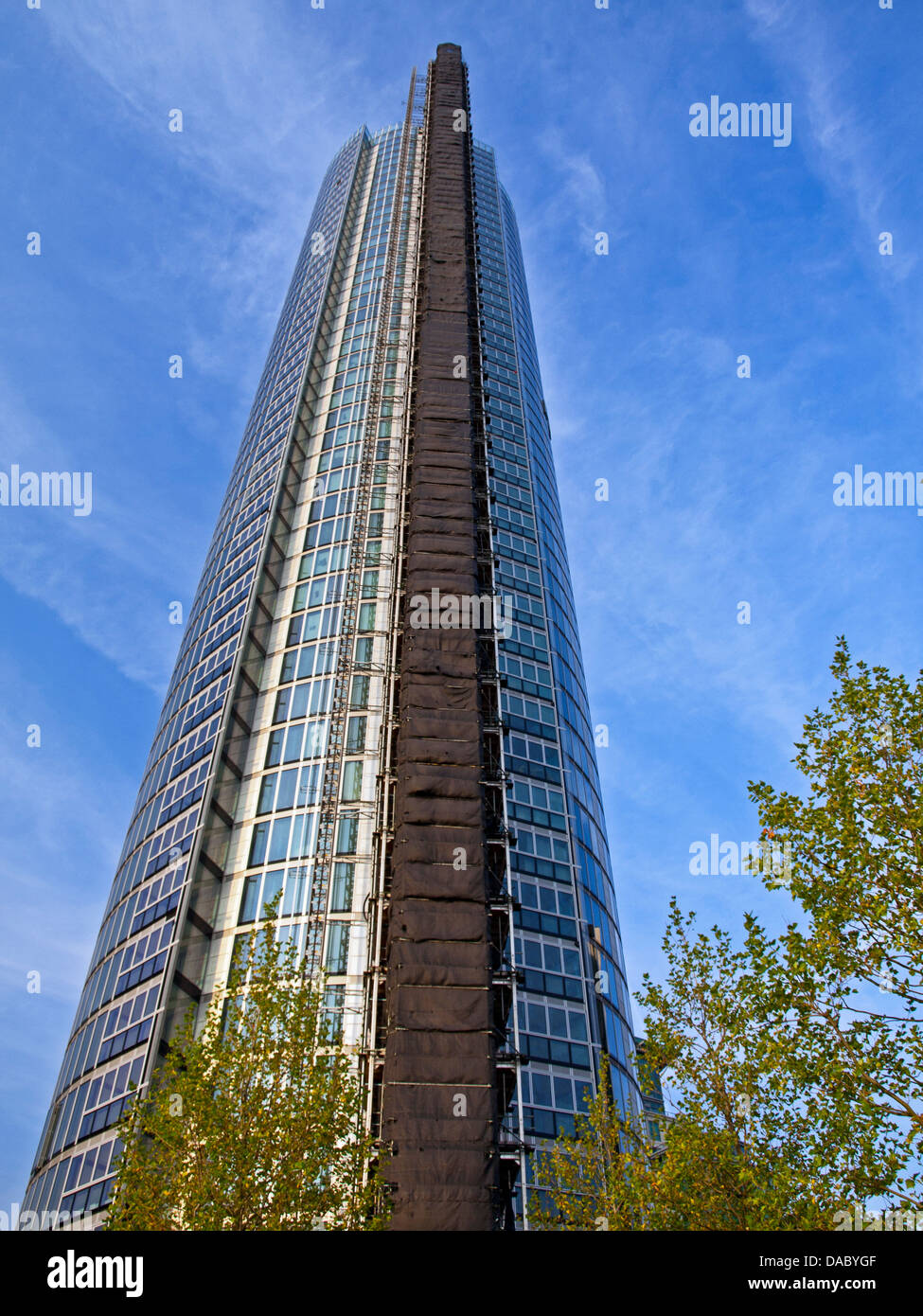 View of the Vauxhall Tower (St George Wharf Tower), the tallest solely ...