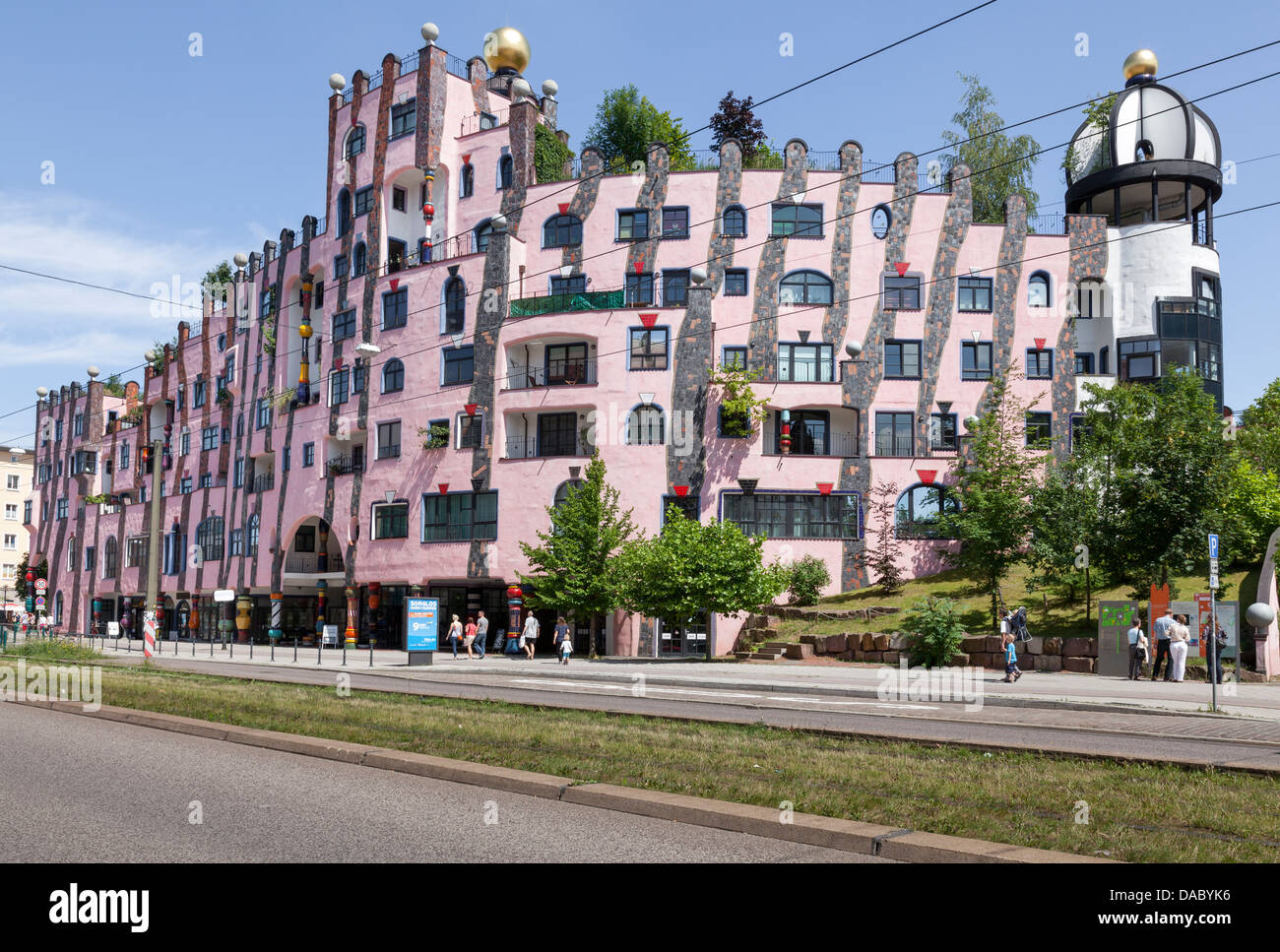 The Green Citadel, Magdeburg, Saxony Anhalt, Germany Stock Photo - Alamy