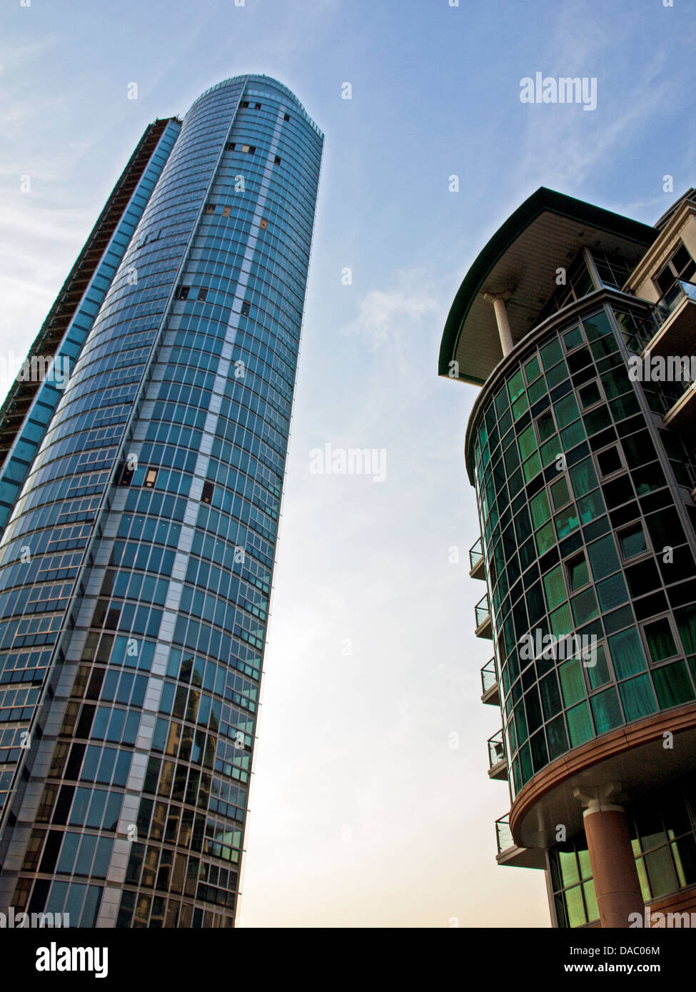 View of the Vauxhall Tower (St George Wharf Tower), the tallest solely ...