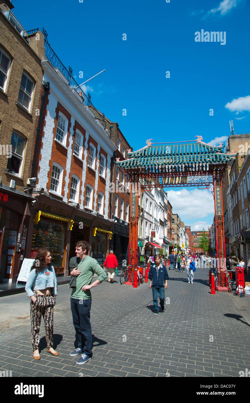 Gerrard street Chinatown central London England Britain UK Europe Stock ...
